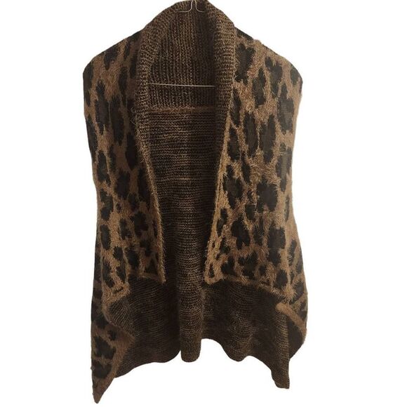 No Brand | Sweaters | Animal Print Ultrasoft Cozy Waterfall Sweater ...